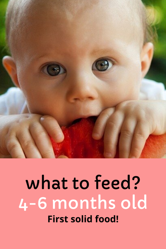 Baby First Solid Food 4 To 6 Months Parenting With Sara