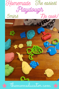 Easy No-Cook Playdough Recipe (Soft Homemade Playdough in 5 Minutes ...